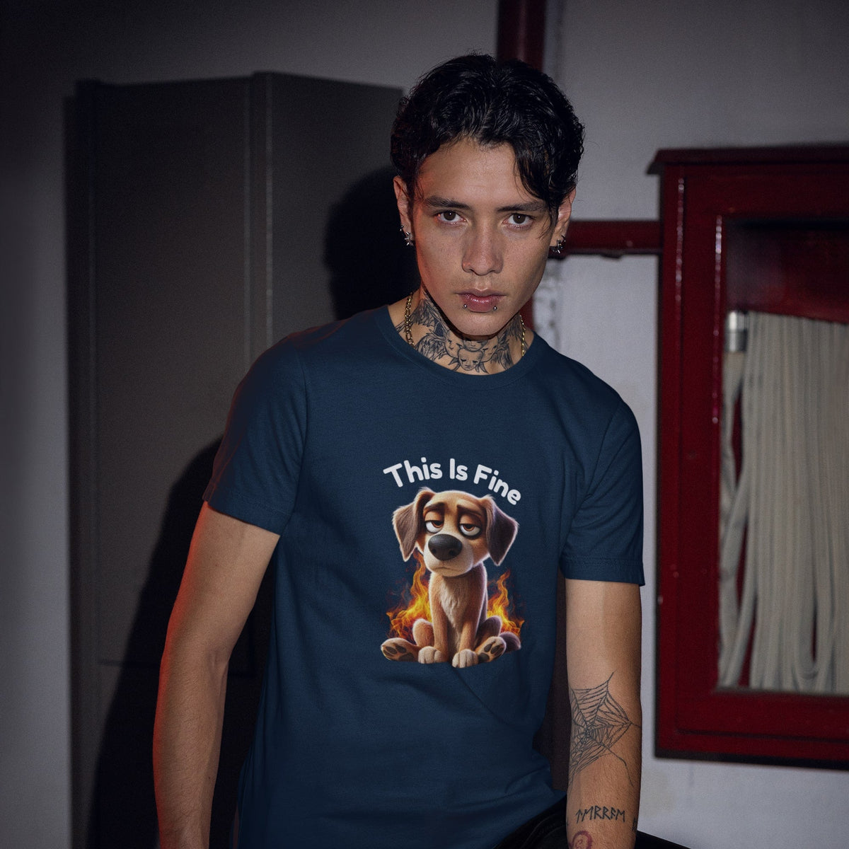 This Is Fine Meme T-Shirt | Funny Dog & Flames Tee – Shop Now ...
